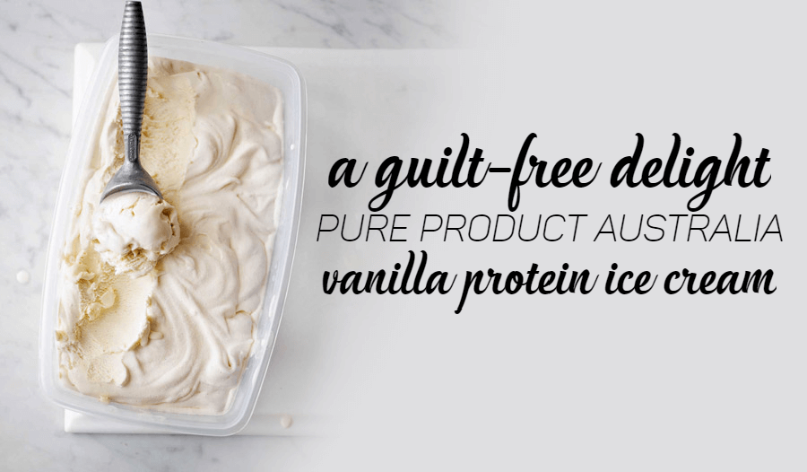 Healthy Vanilla Whey Protein Ice Cream Pure Product Australia