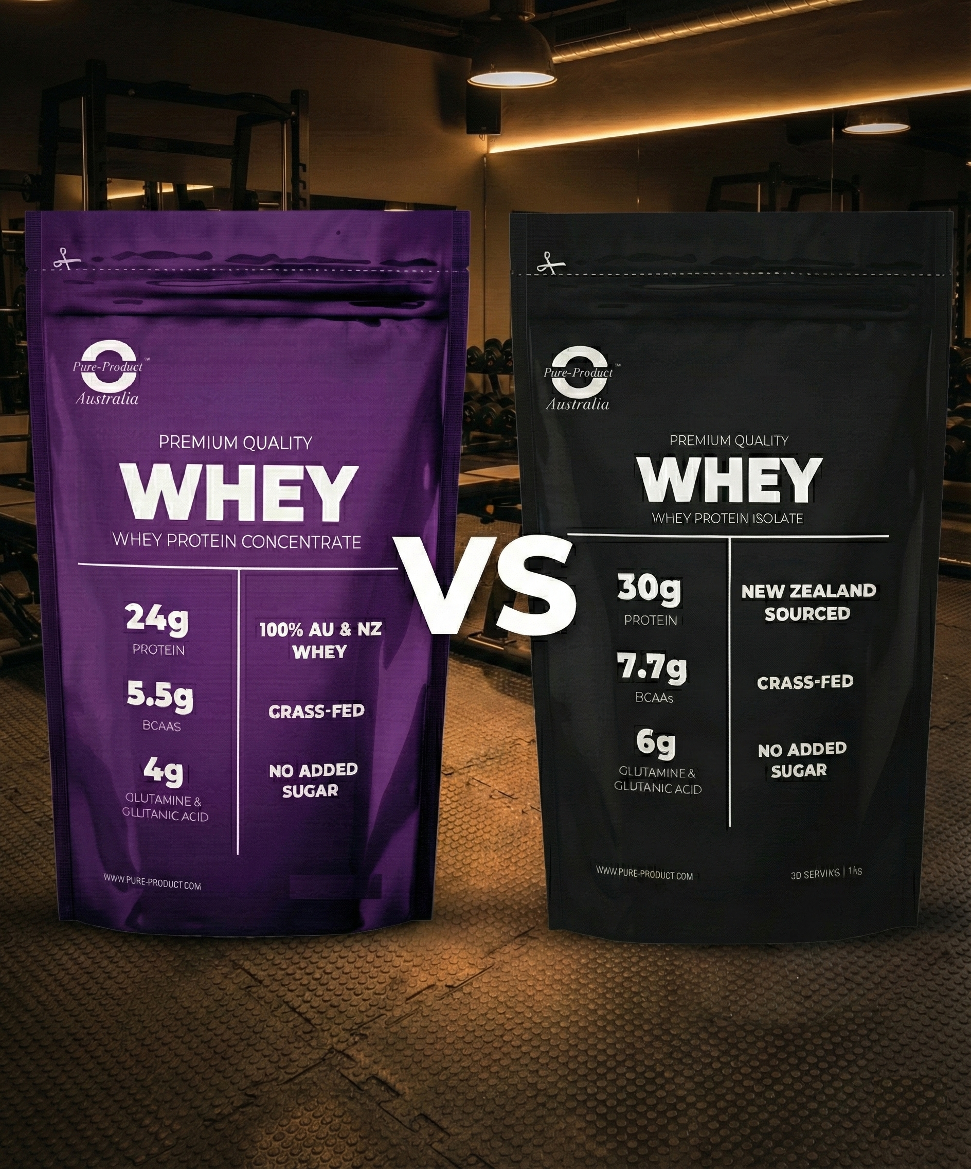 Whey Protein Isolate vs Concentrate – Which Is Better? – Pure Product ...