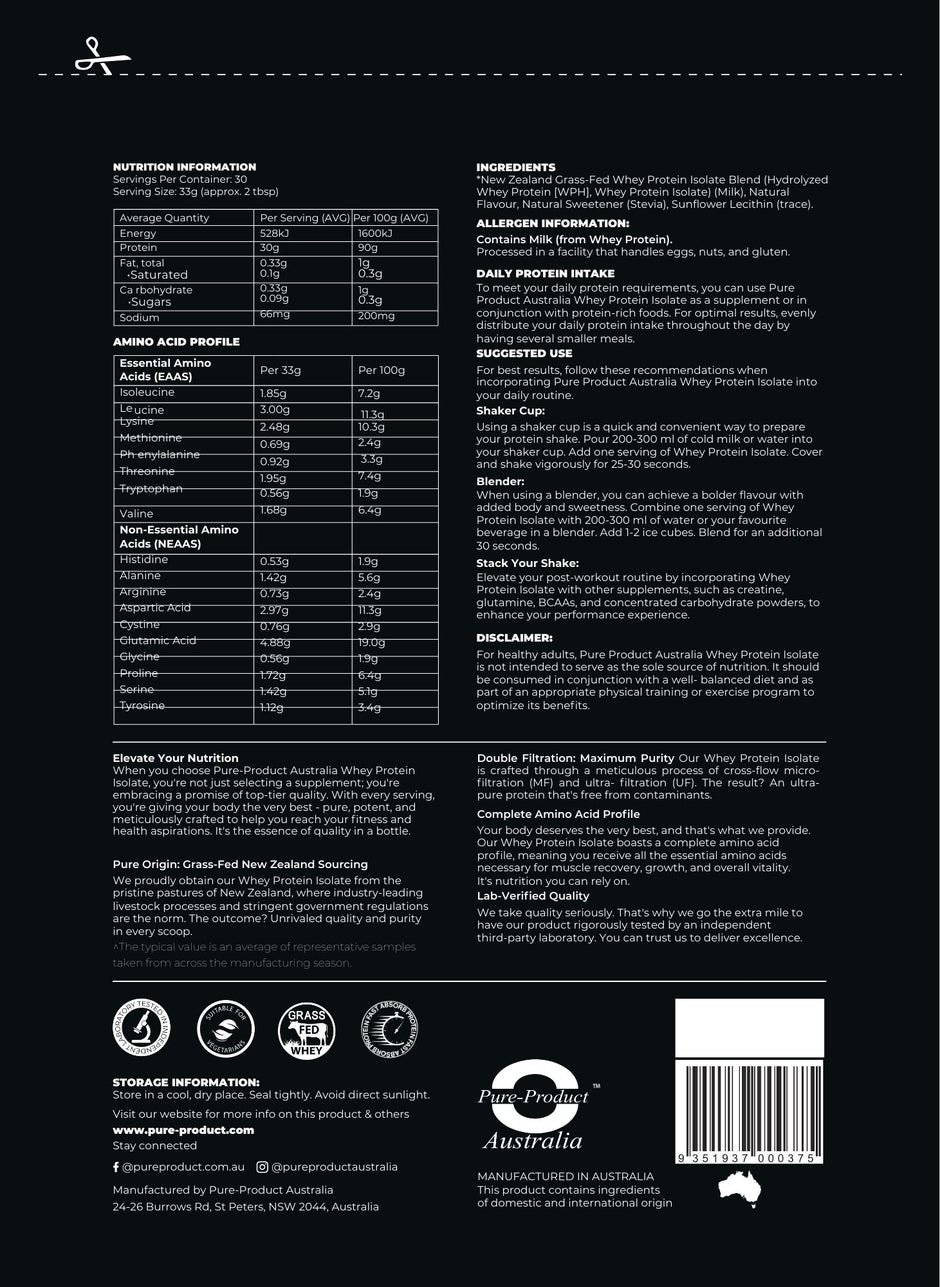 Pure Product Australia | Protein Powder & Sports Nutrition Supplements